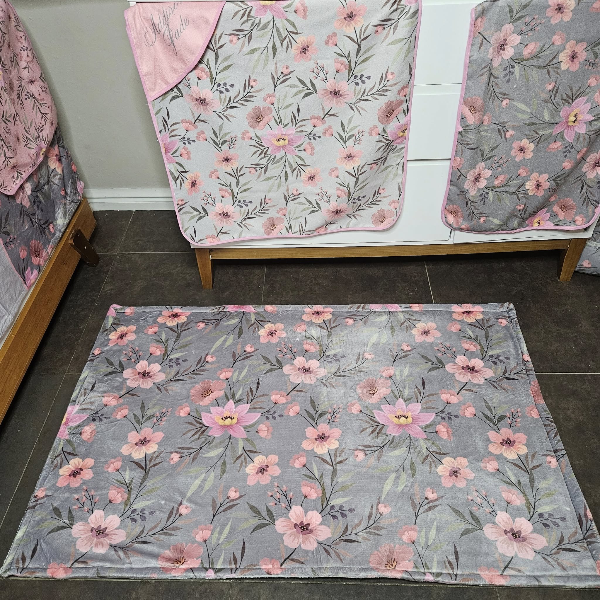 Sophisticated Soft Pink Floral Carpet – Sew Just More